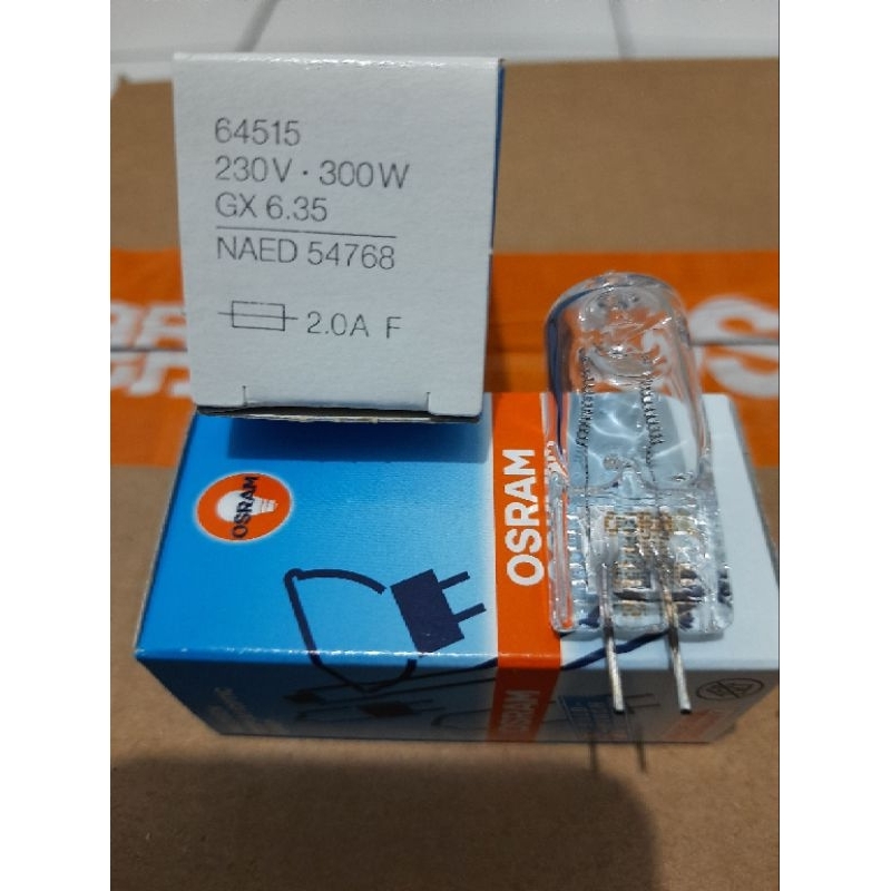 Jual Lampu Hologen Display Optic Osram 230V 300W 64515 GX6.35 | Shopee ...