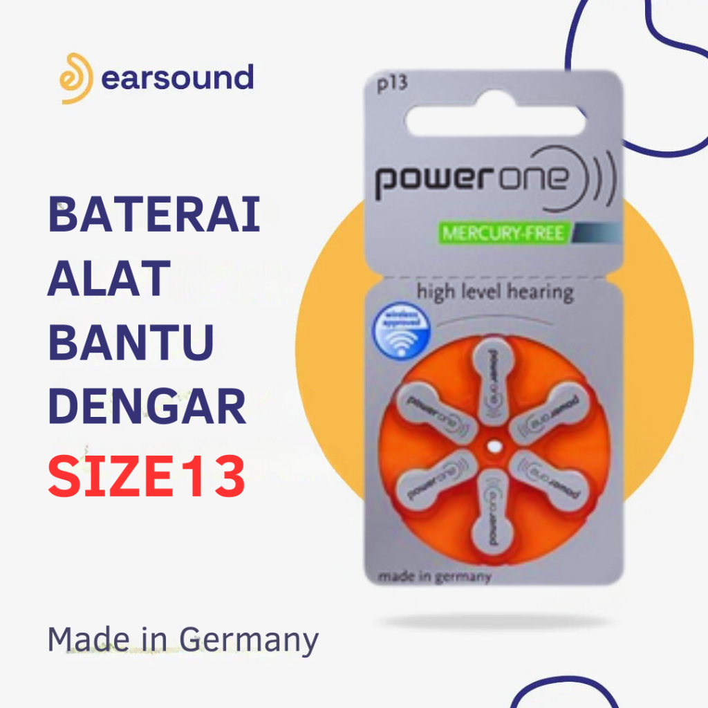 Jual Baterai Alat Bantu Dengar 13 Power One | Shopee Indonesia