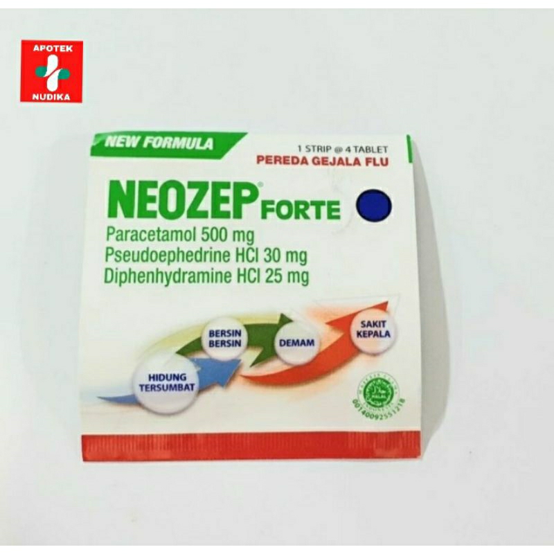 Jual NEOZEP FORTE TABLET, membantu meringankan gejala flu, pilek ...