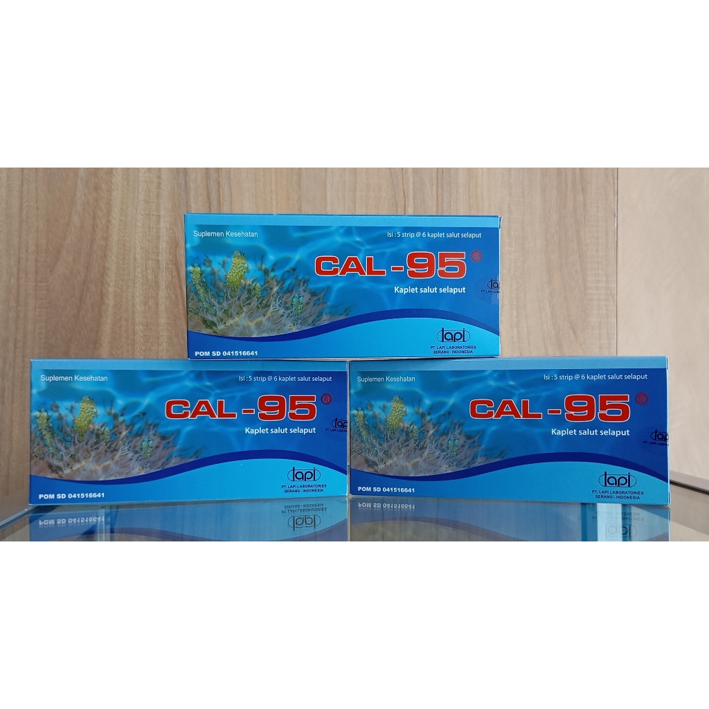Jual Suplemen Cal-95 Memenuhi Kebutuhan Kalsium (1 Strip 6 Tablet ...