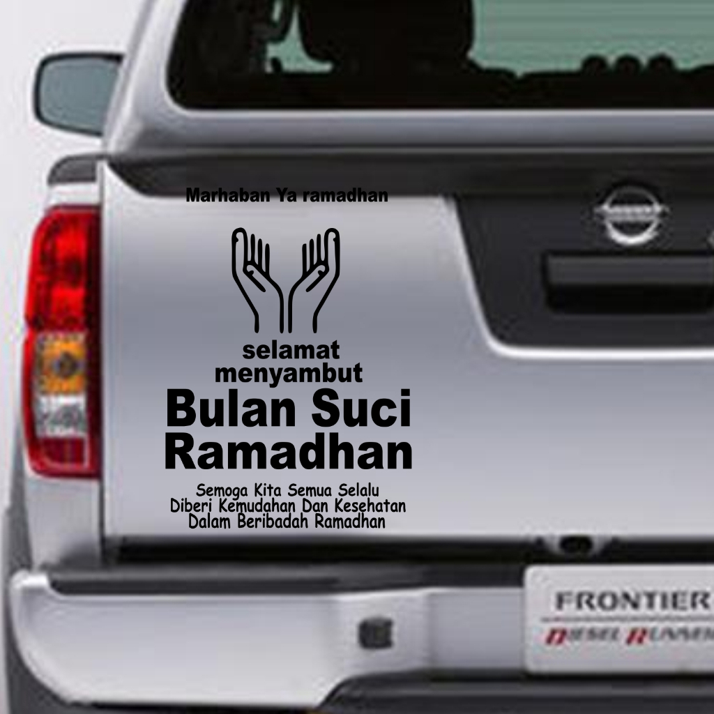 Jual BEE. STIKER MOBIL MARHABAN YA RAMADHAN CUTTING STICKER AKSESORIS ...