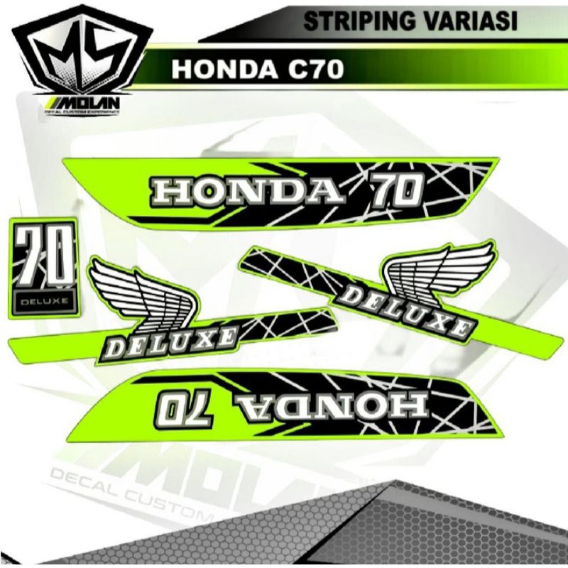Jual Striping lis body variasi C70 decal emblem | Shopee Indonesia