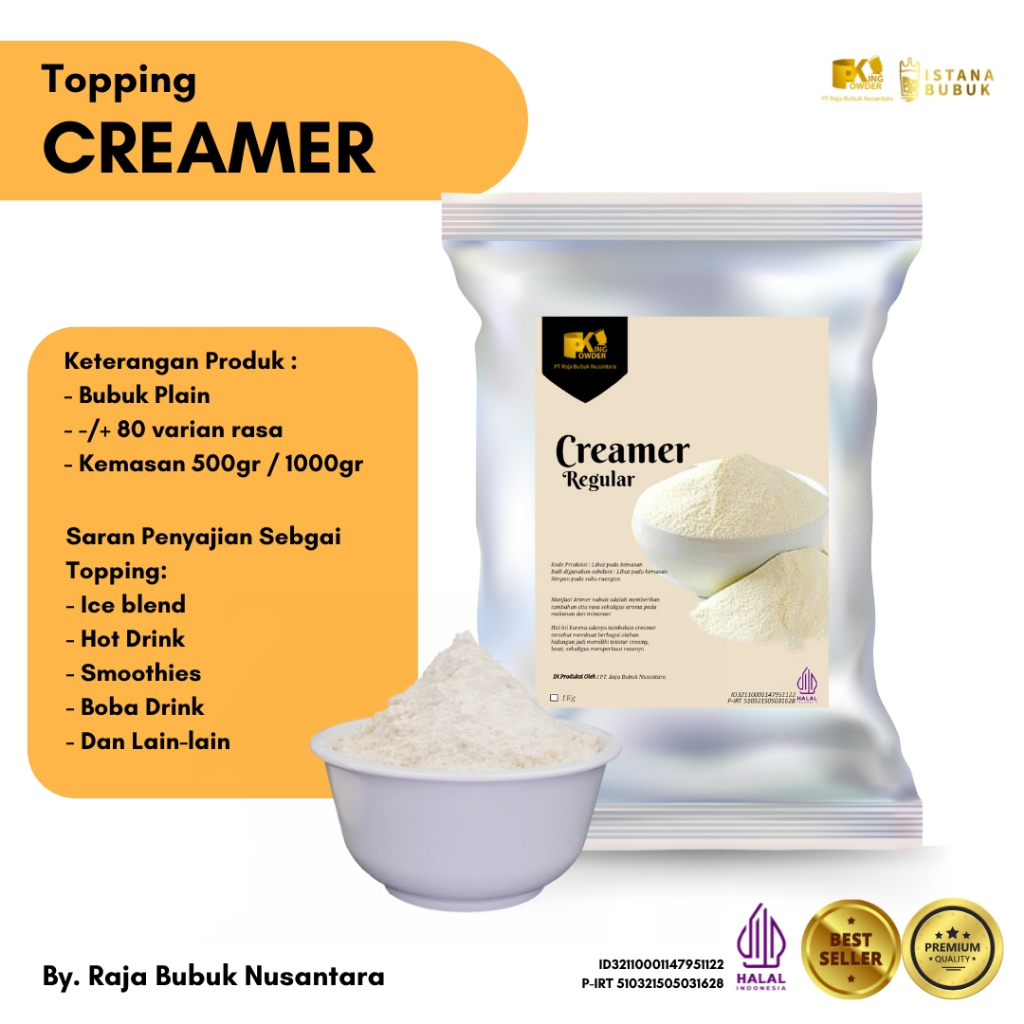 Jual Bubuk krimer Reguler 1 kg krimer bubuk minuman non dairy creamer ...