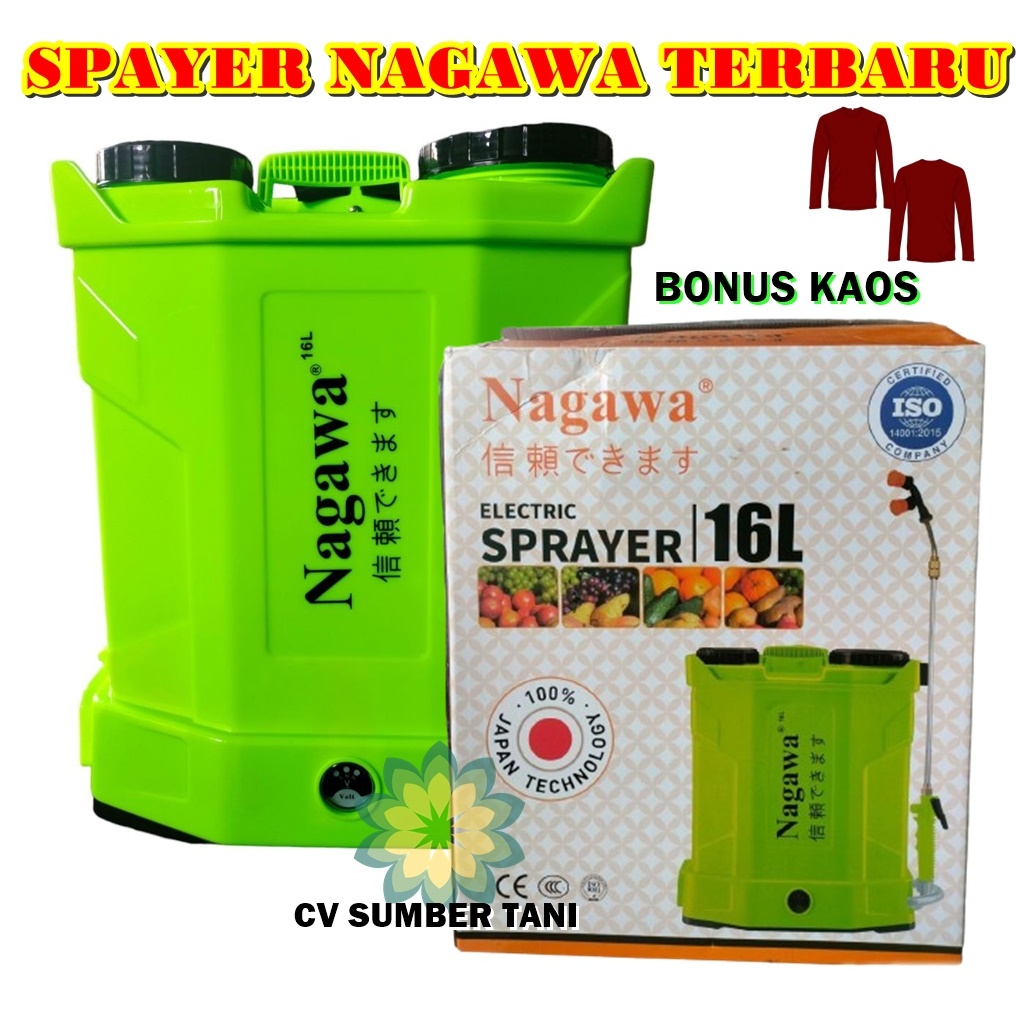 Jual Tangki Sprayer Elektrik Yokohama/Nagawa 16 Liter Alat Semprot Hama ...