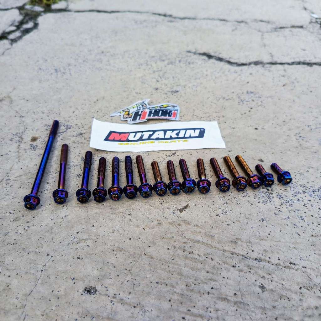 Jual Baut Probolt Blok Mesin Fizr F1zr Force1 Titanium Kanan Kiri | Shopee Indonesia