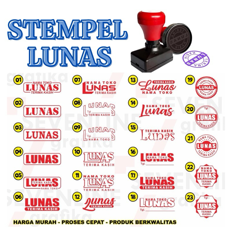 Jual STEMPEL LUNAS | STEMPEL LUNAS KECIL | STEMPEL LUNAS DAN TANGGAL ...