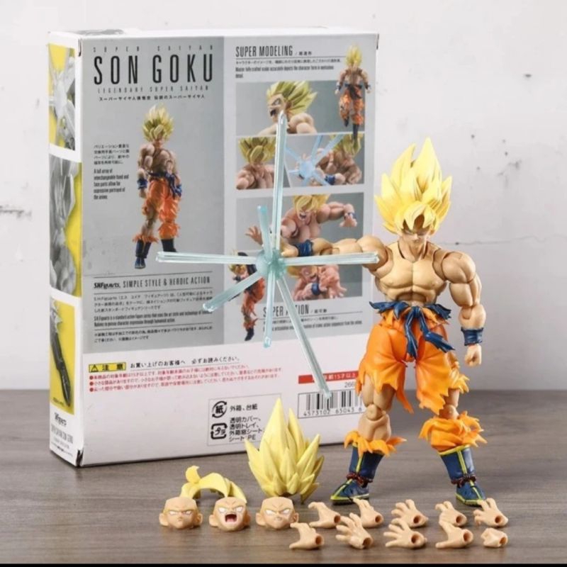 Jual SHF Figuarts Dragon Ball Z Son Goku Awakening Super Saiyan Figure ...