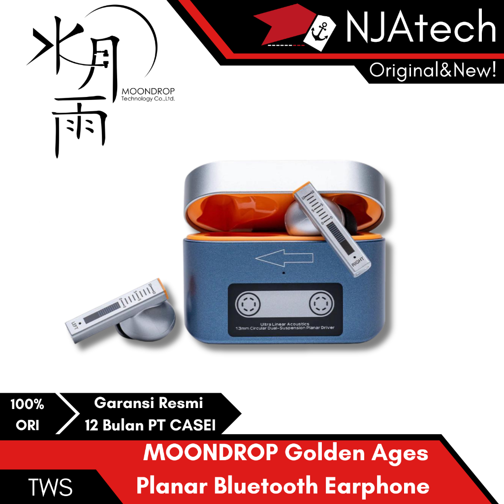 Jual TWS Moondrop Golden Ages Planar LDAC ANC True Wireless Earphone ...