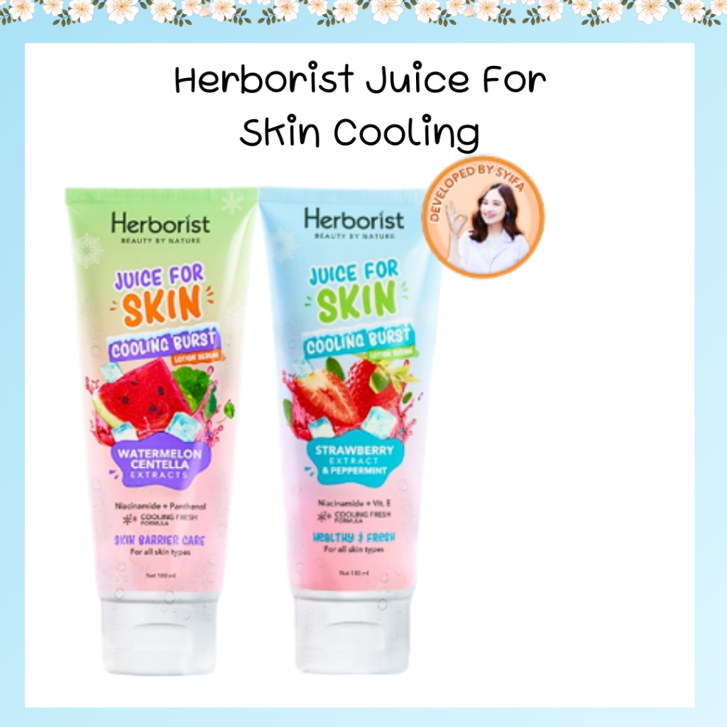 Jual Herborist Juice For Skin Cooling Burst Lotion Serum 180ml | Shopee ...
