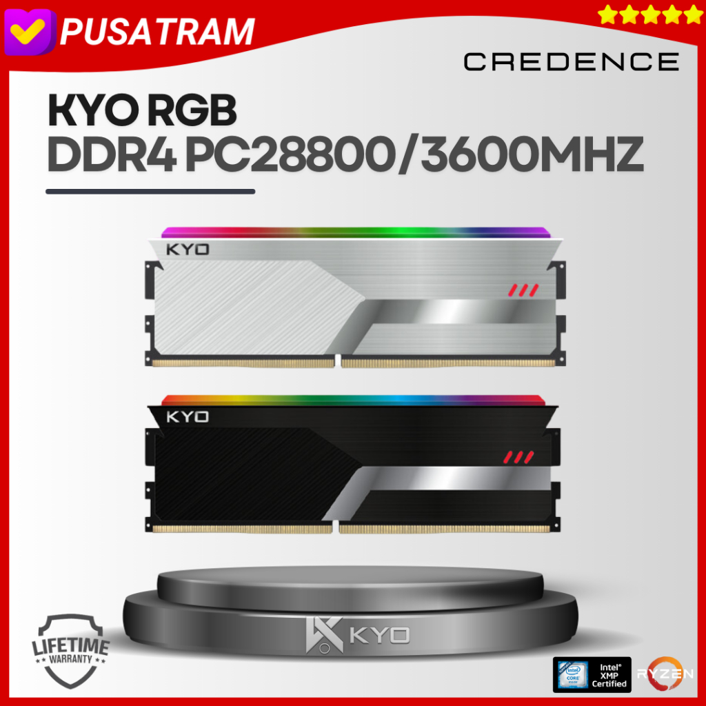 Jual RAM KOMPUTER RGB DDR4 KYO CREDENCE RGB DDR4 PC28800 3600Mhz 16GB ...