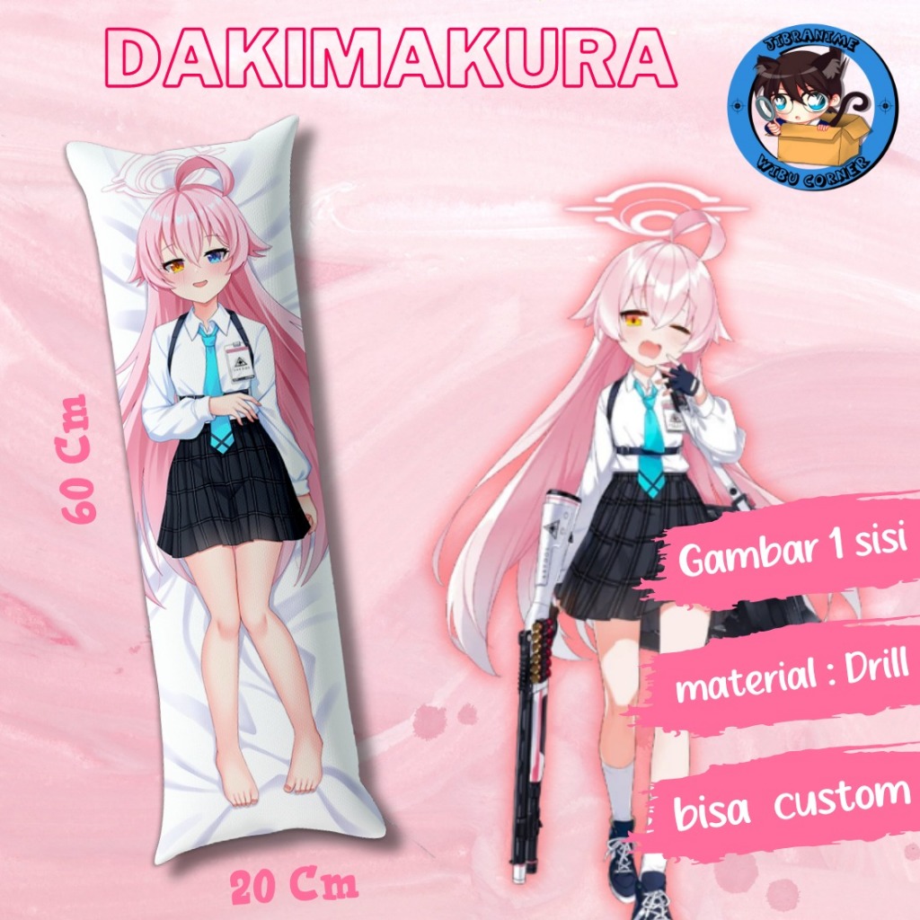 Jual dakimakura / guling takanashi hoshino blue archive / ukuran ...