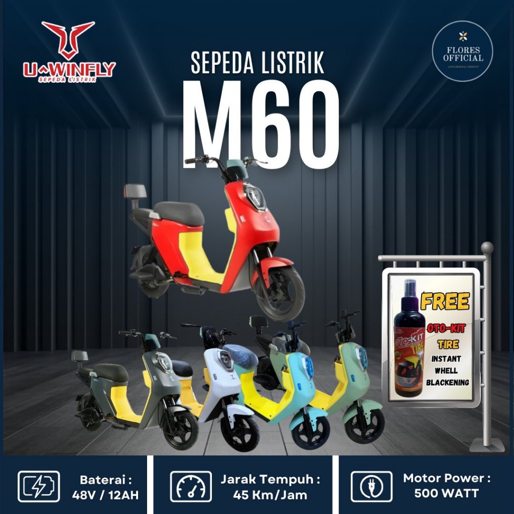 Jual SEPEDA LISTRIK UWINFLY M60 GARANSI RESMI | Shopee Indonesia