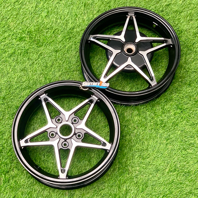 Jual Velg Race Boy Five Star Black Front & Rear Vespa Sprint Primavera ...