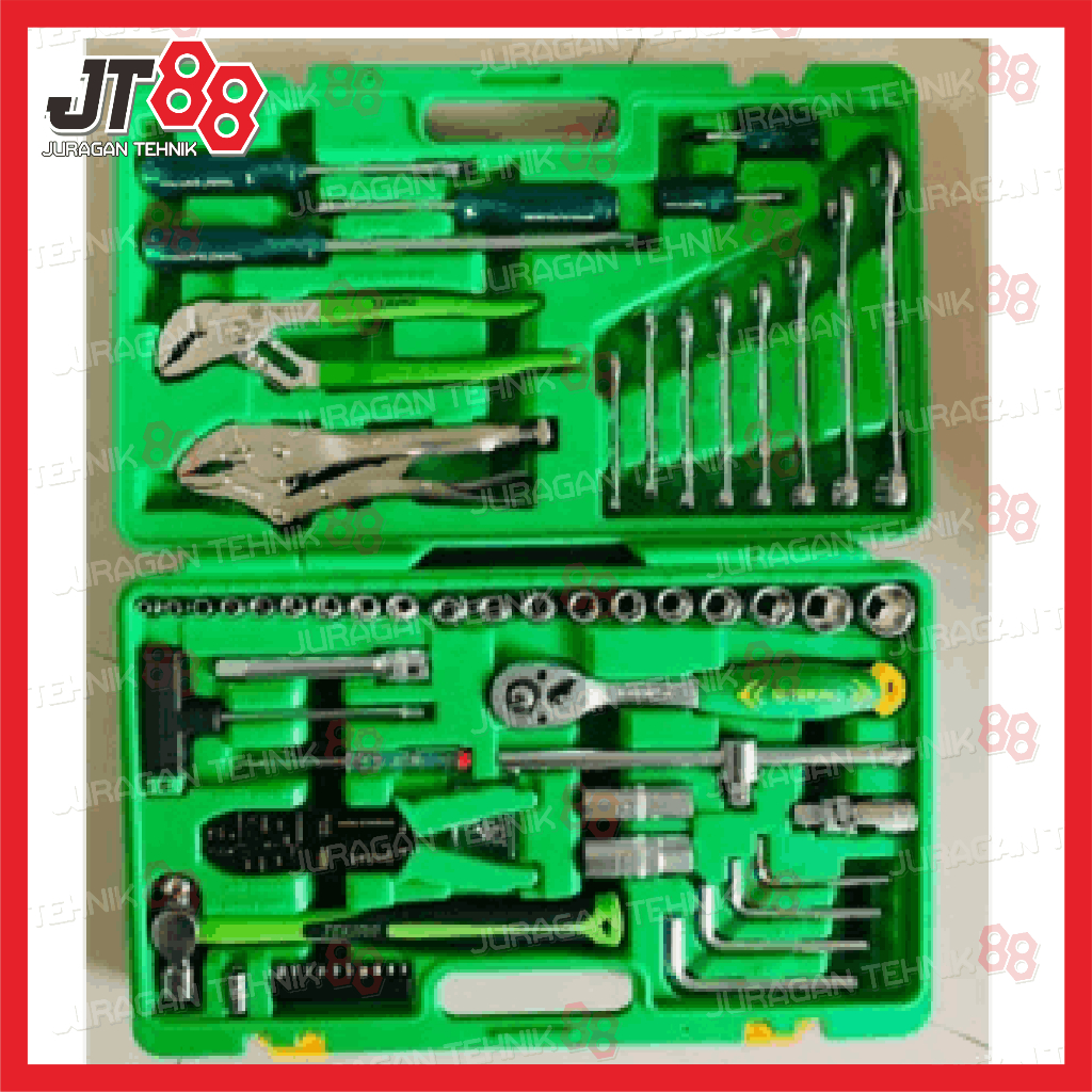Jual TEKIRO MEKANIK TOOL SET KIT MECHANIC BOX 100 pcs TEKIRO | Shopee Indonesia