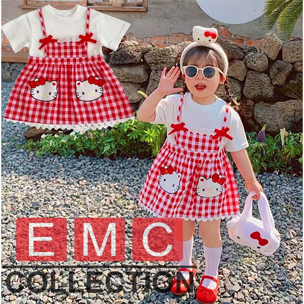 Jual EMC COLLECTION OVERALL ANAK PEREMPUAN JUMPSUIT ROK SETELAN KODOK ...