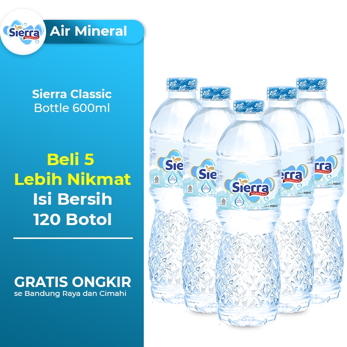 Jual Sierra Classic Bottle 600 ml (Bundling 5 Karton) | Shopee Indonesia