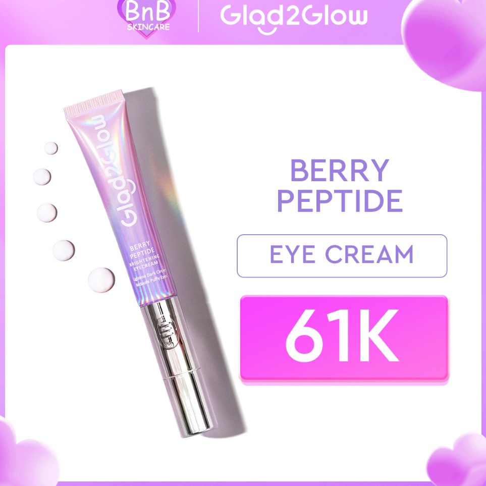 Jual KODE L84B Glad2Glow Berry Peptide Brightening Eye Cream 15g Krim ...