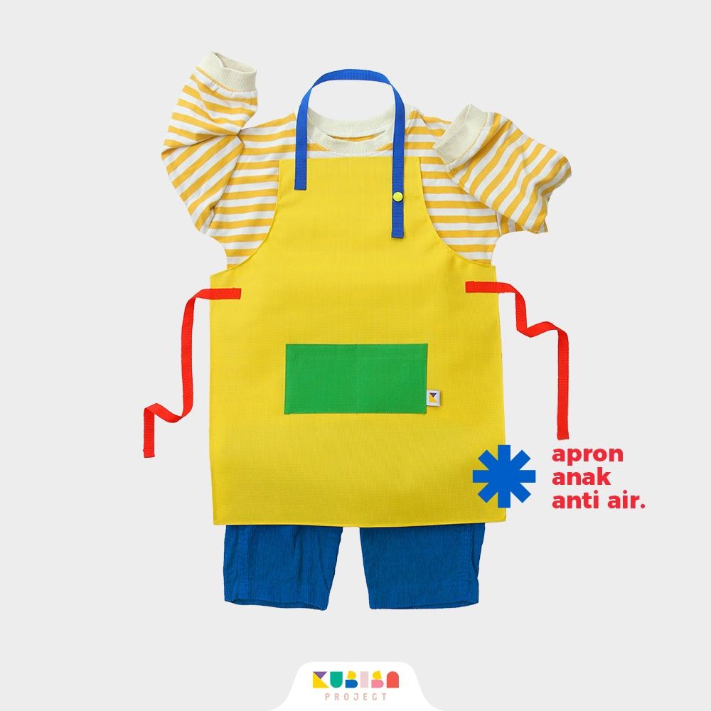 Jual Apron / Celemek Anak Anti Air (Kuning) | KUBISA Project | Shopee ...