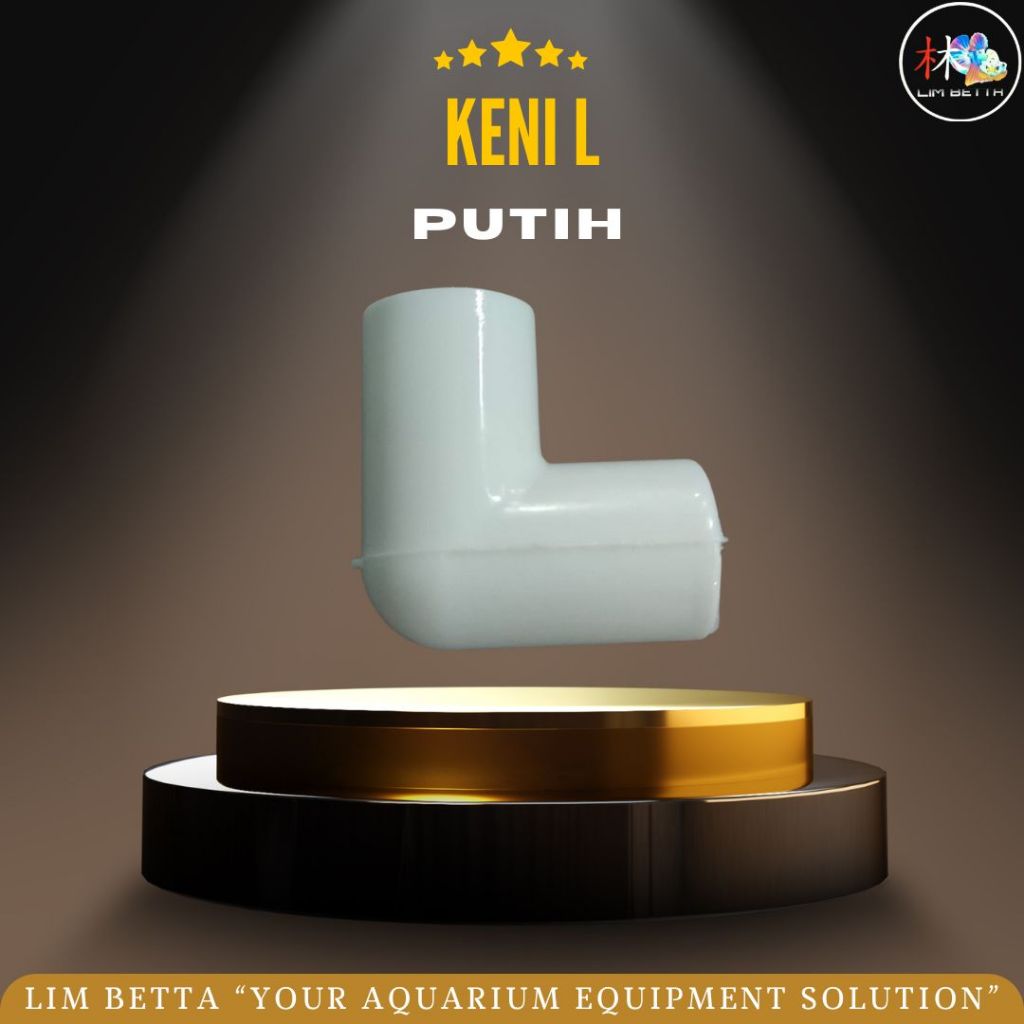Jual (PUTIH) KENI L PUTIH / KENI PIPA L AQUARIUM / SAMBUNGAN PIPA L 5/8 ...