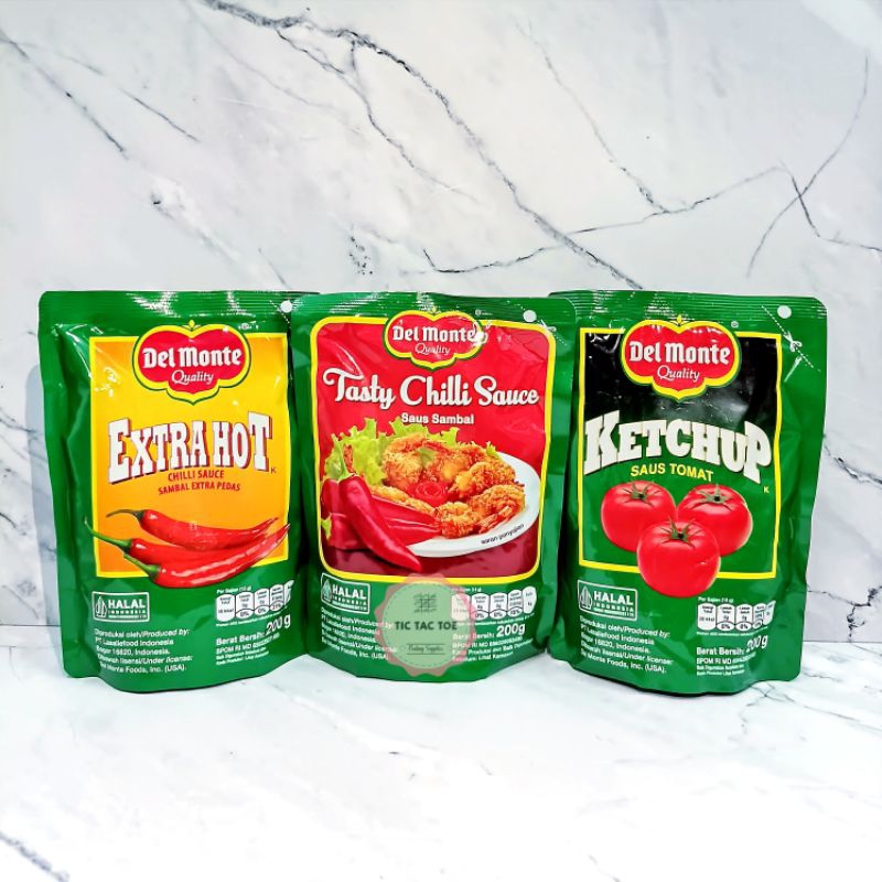 Jual Del Monte Extra Hot Pouch 200gr/Del Monte tasty chili pouch 200gr ...