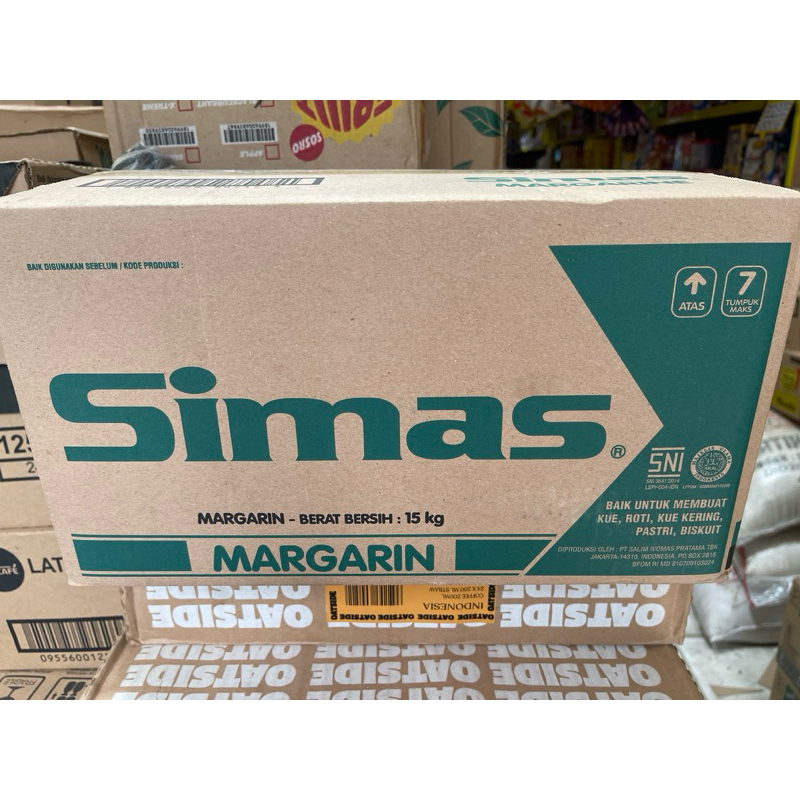 Jual SIMAS MARGARIN 15KG DUS | Shopee Indonesia