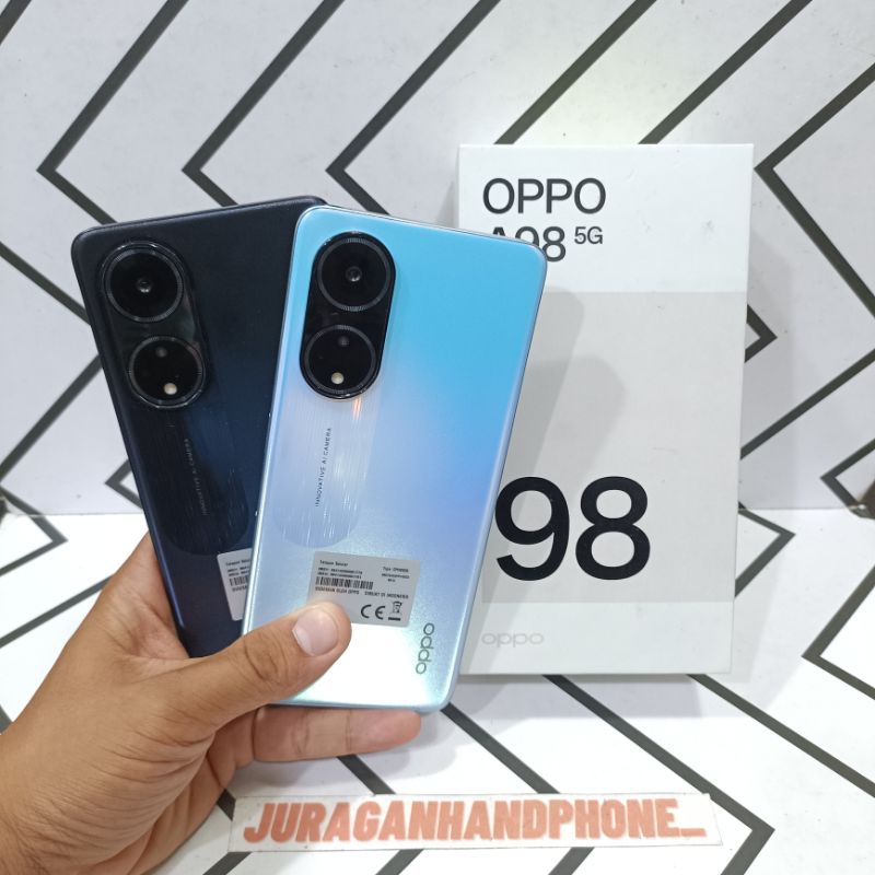 Jual OPPO A98 5G 8/256GB HP SECOND BEKAS SEKEN FULLSET | Shopee Indonesia