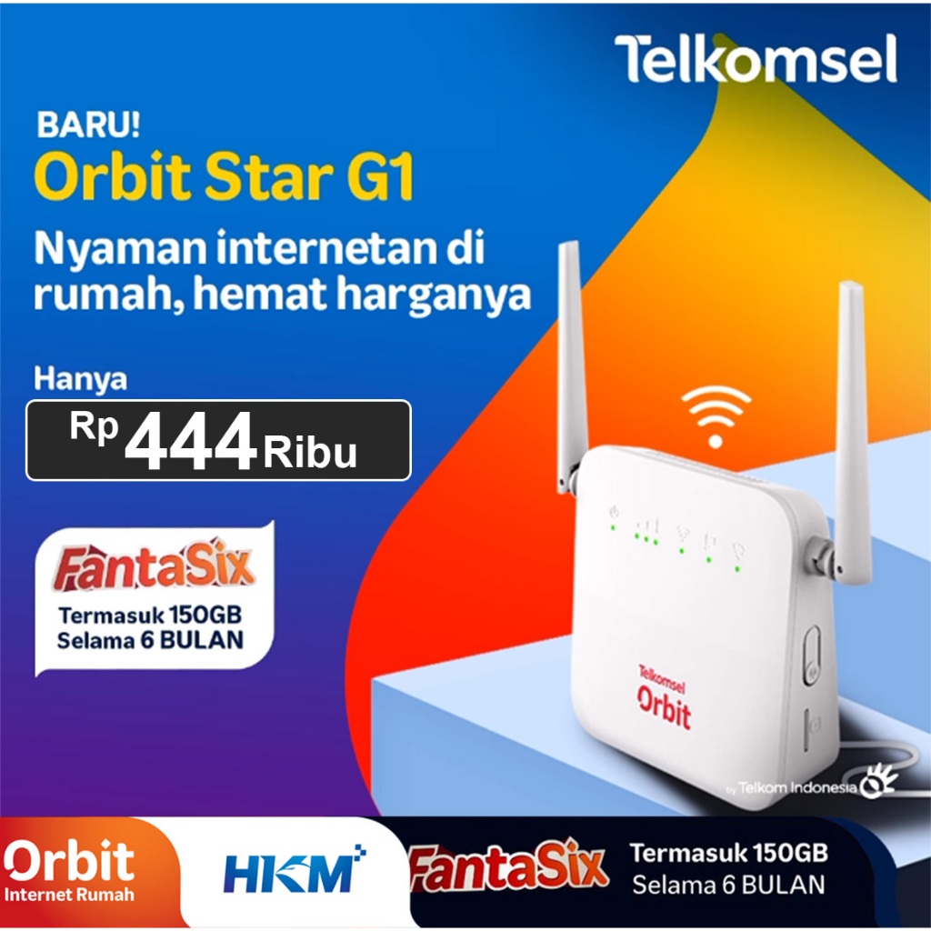 Jual Telkomsel Orbit Star G1 Modem Router WiFi 4G High Speed Bonus Data ...