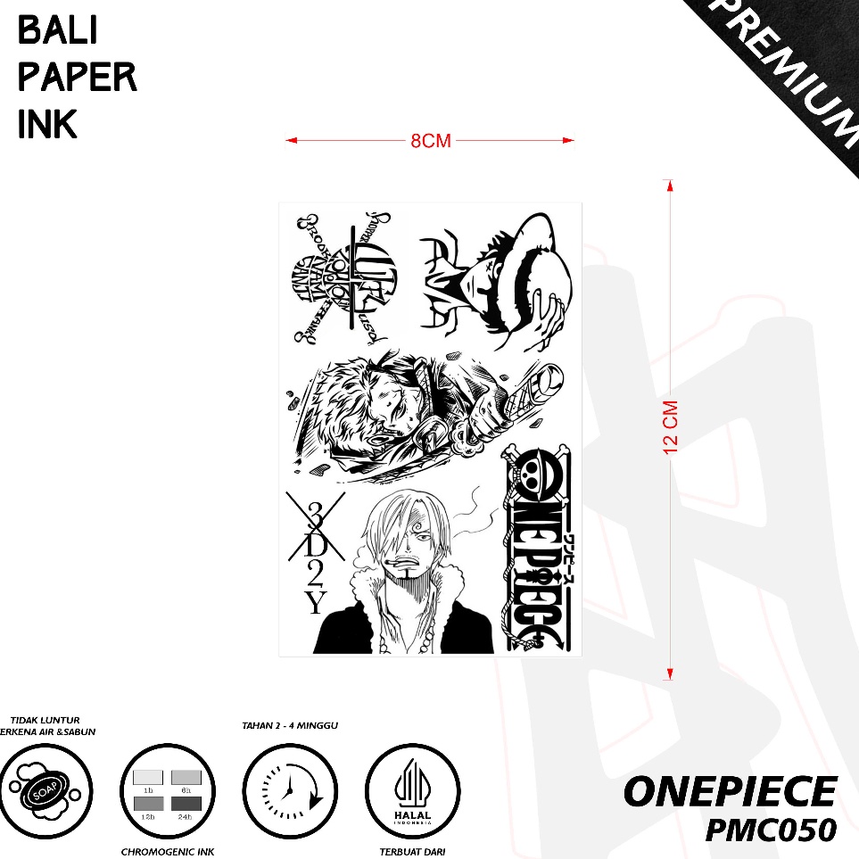 Jual KODE N92F One Piece Set PMC5 Premium Tattoo By Bali Paper Ink | Shopee Indonesia