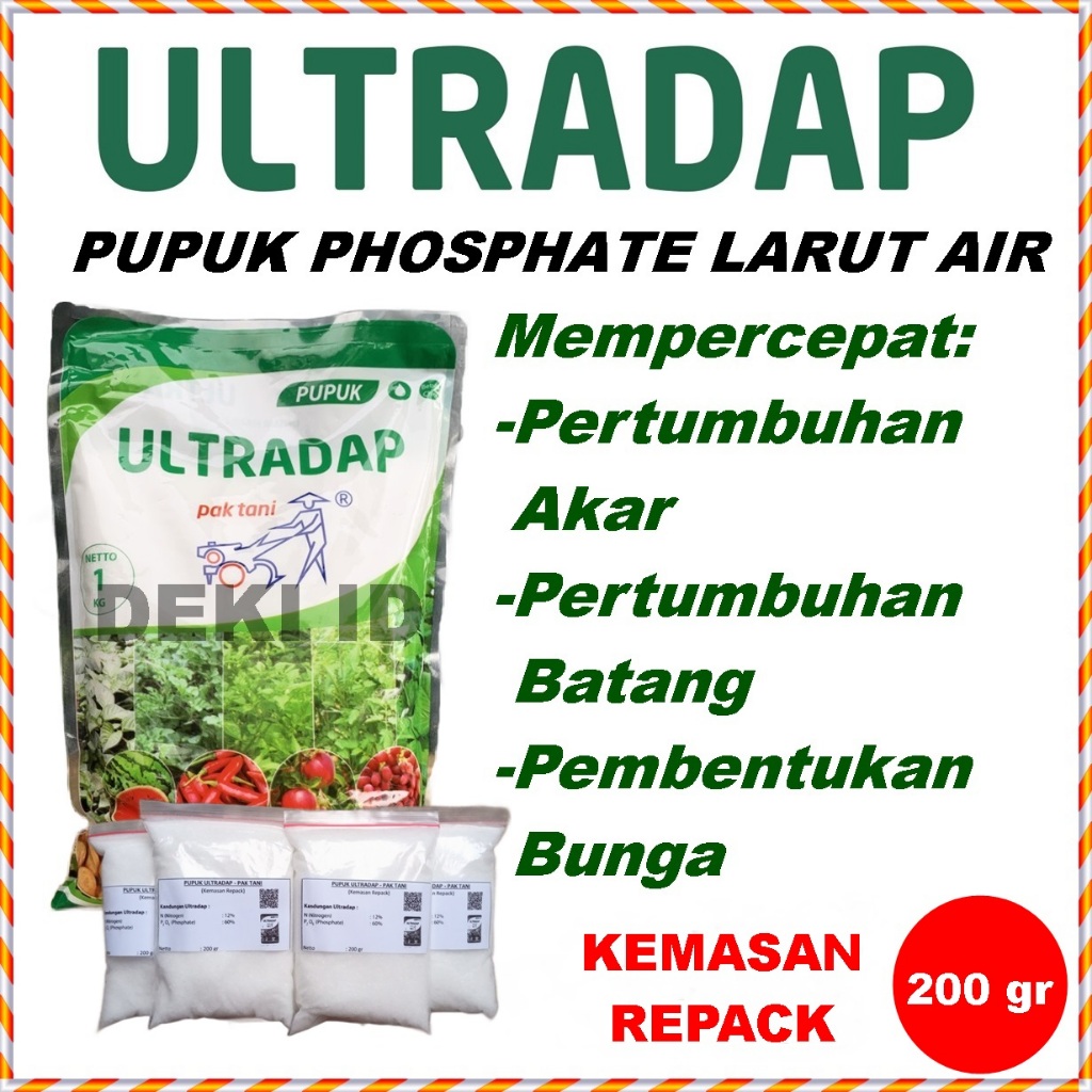 Jual Ultradap 200 gr Repack Pupuk Pospat Pak Tani Kemasan Pabrik ...
