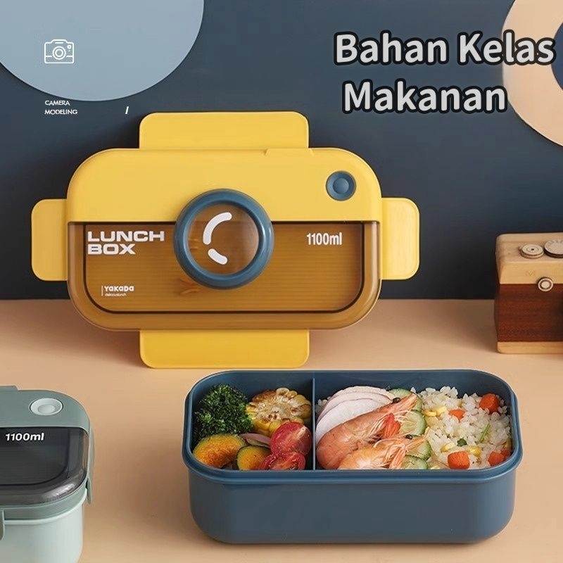 Jual Kotak makan siang sekolah kantor lunch box yakada 0337 BPA FREE ...