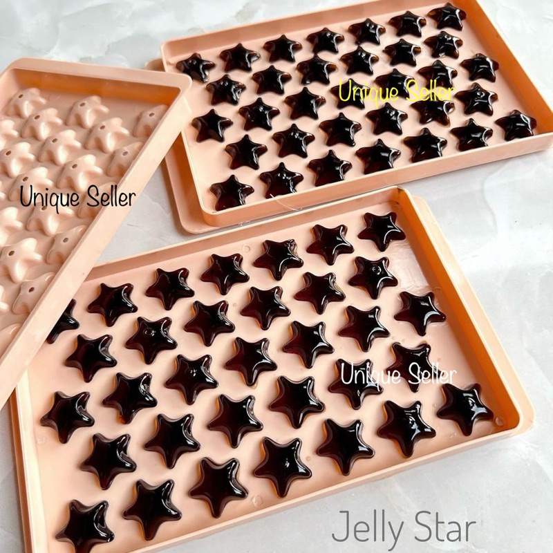 Jual Cetakan Jelly Puding Es Batu Star Bintang 33 grid / Cetakan Coklat ...