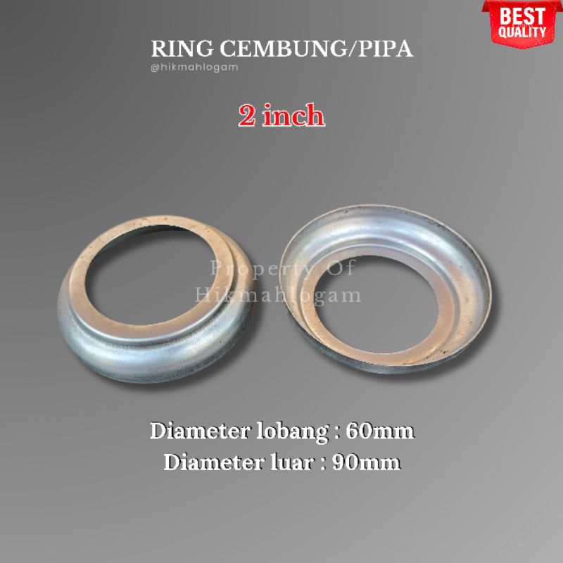 Jual ring cembung 2 inch | tapak kaki pipa | ring pipa besi | Shopee ...