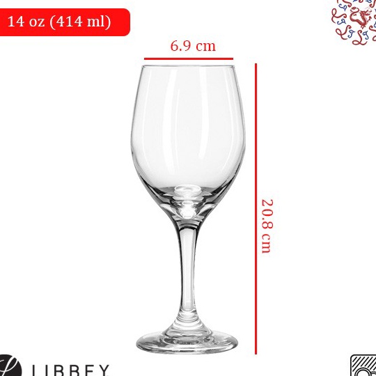 Jual LIBBEY Tall Goblet Wine Glass Gelas Wine 414 ml 311 | Shopee Indonesia