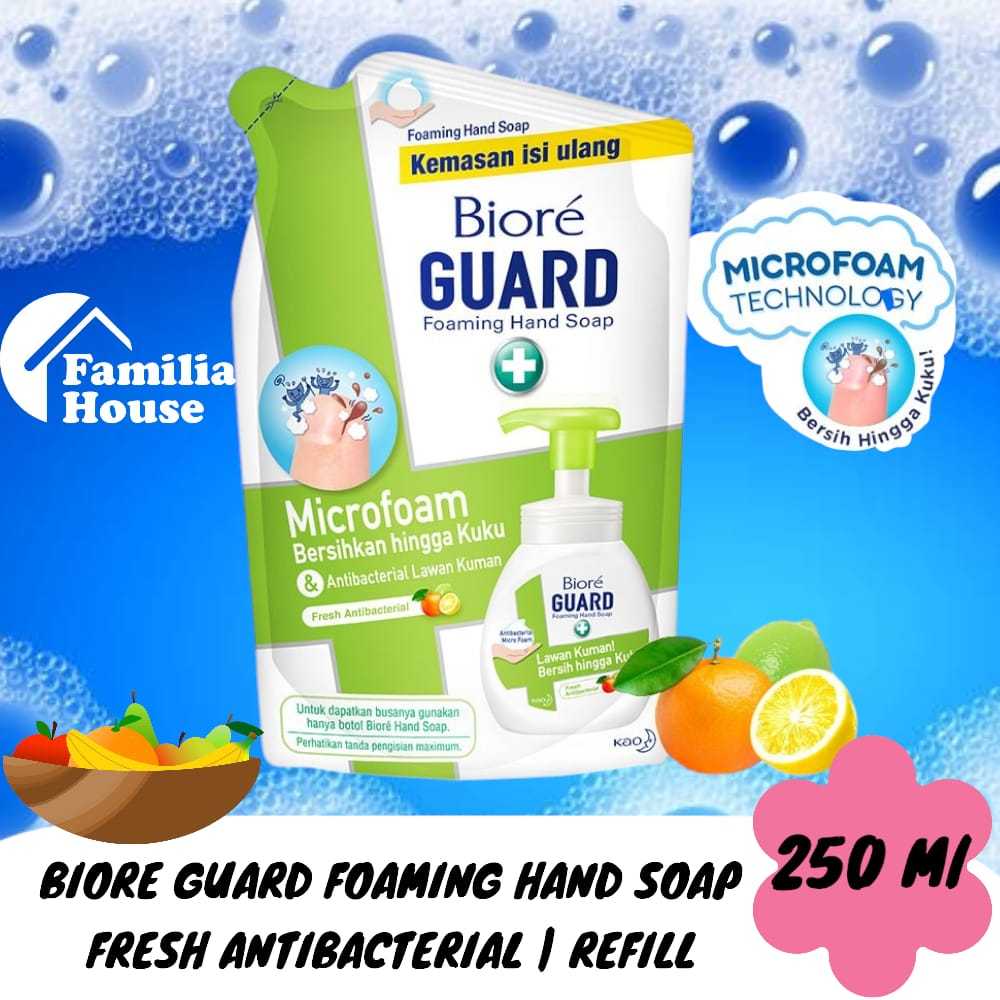 Jual Biore Guard Foaming Hand Soap Fresh Antibacterial 250 ML Refill ...