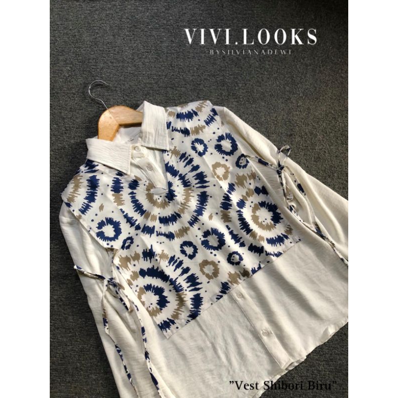 Jual VIVILOOKS-VEST BATIK PATTERN PREMIUM MODERN ETNIK KATUN OUTER ...