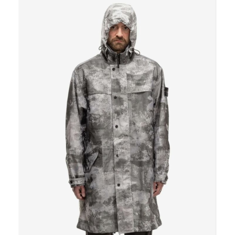 Jual STONE ISLAND Dissolving Grid Camo Mesh On Reflective Econyl ...