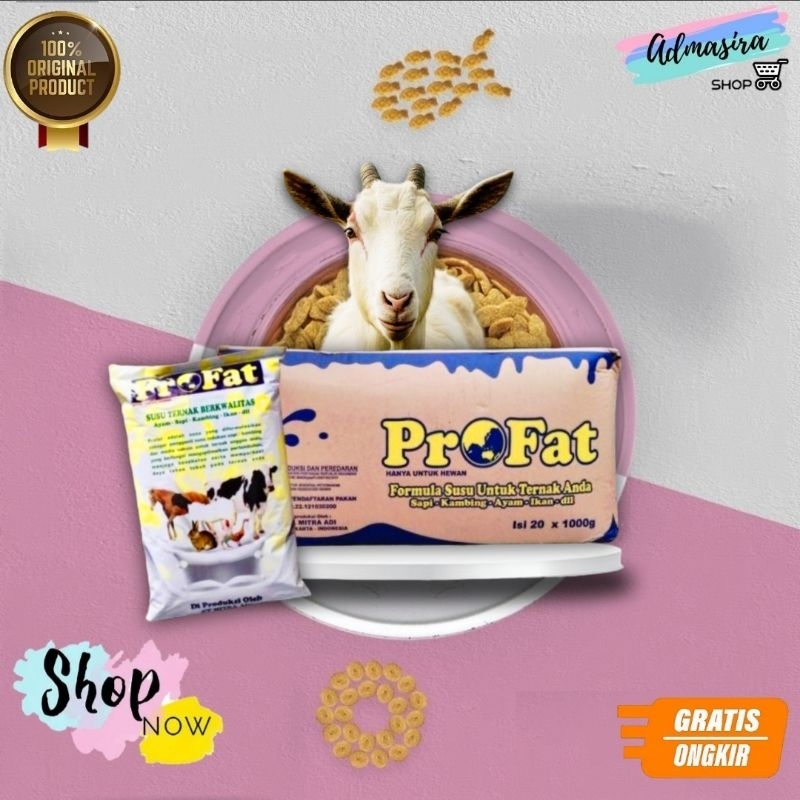 Jual Susu PROFAT 1 Dus isi 20Kg Susu Hewan Ternak Berkualitas Sapi ...
