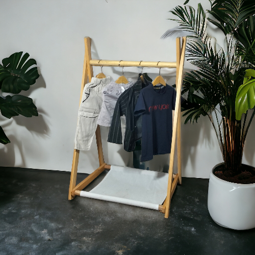 Jual Stand hanger baju anak 100 cm /Rak gantung baju anak/wooden ...