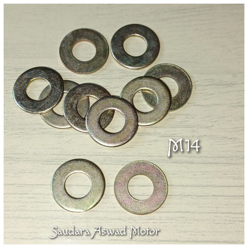 Jual Ring M14 / Ring Plat M14 / Ring Kuning M14 tebal 2,5mm | Shopee ...