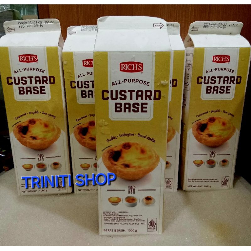 Jual RICH CUSTARD BASE 1000 GRAM / VLA UNTUK EGG TART ( SERBAGUNA ...