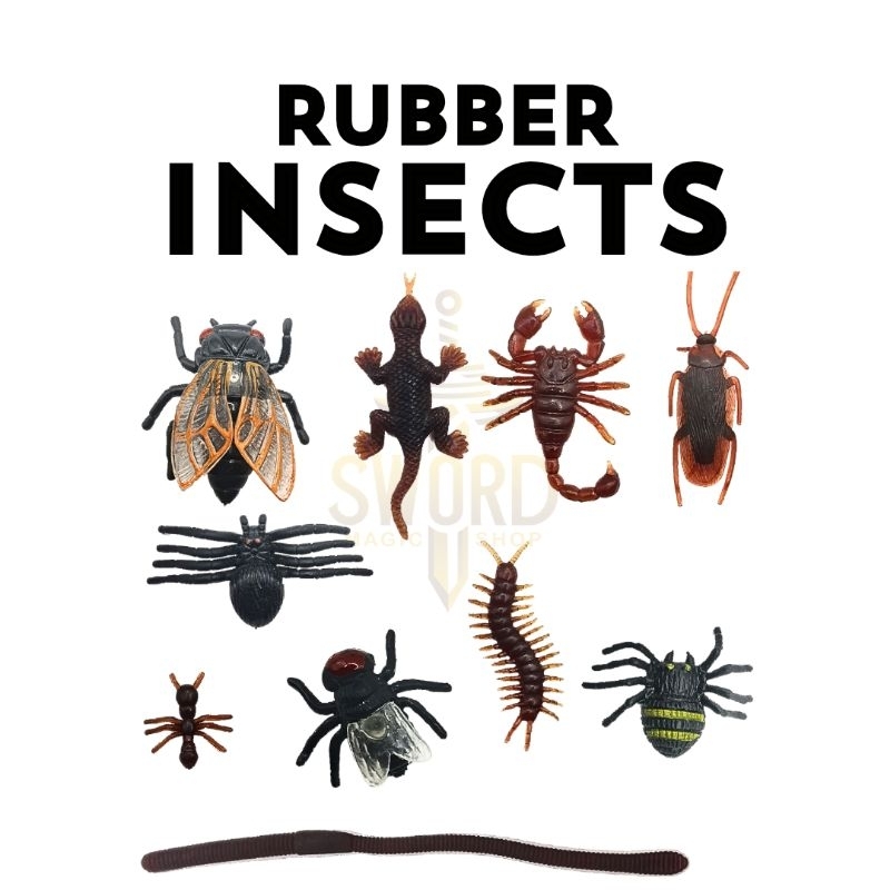 Jual Rubber Insects Jokes - Mainan Serangga karet - Kecoak Karet - Laba ...