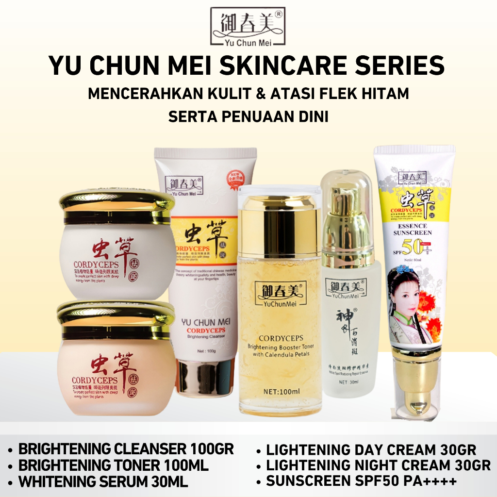 Jual YU CHUN MEI Skincare Original BPOM anti flek hitam mencerahkan ...