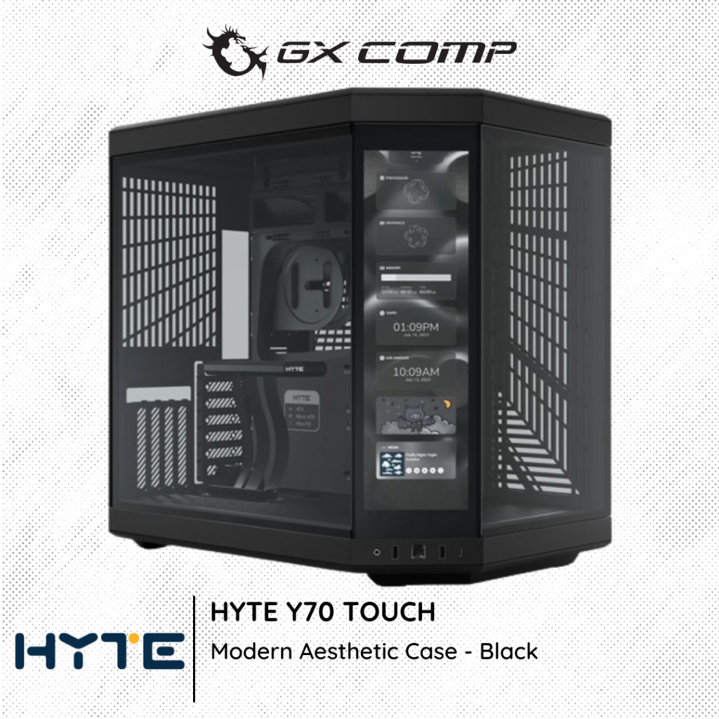 Jual HYTE Y70 Touch Black Modern Aesthetic - Casing PC ATX - EATX | CPU ...