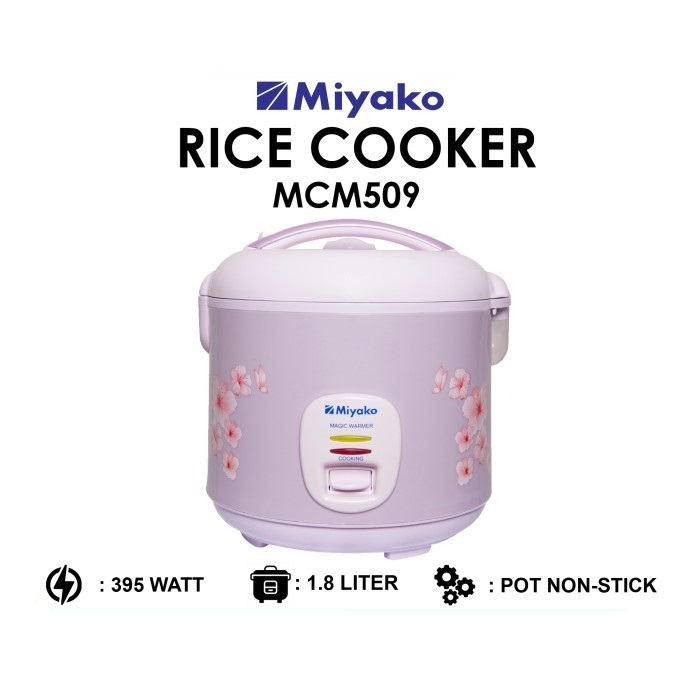 Jual Miyako MCM509 Rice Cooker Magic Com 1.8 Liter 3in1 395 Watt Magic ...