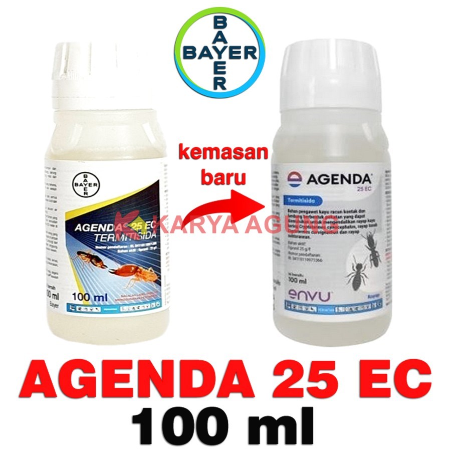 Jual AGENDA 25 EC 100ml Envu BAYER Obat Anti Rayap Rumah Kayu Bangunan ...