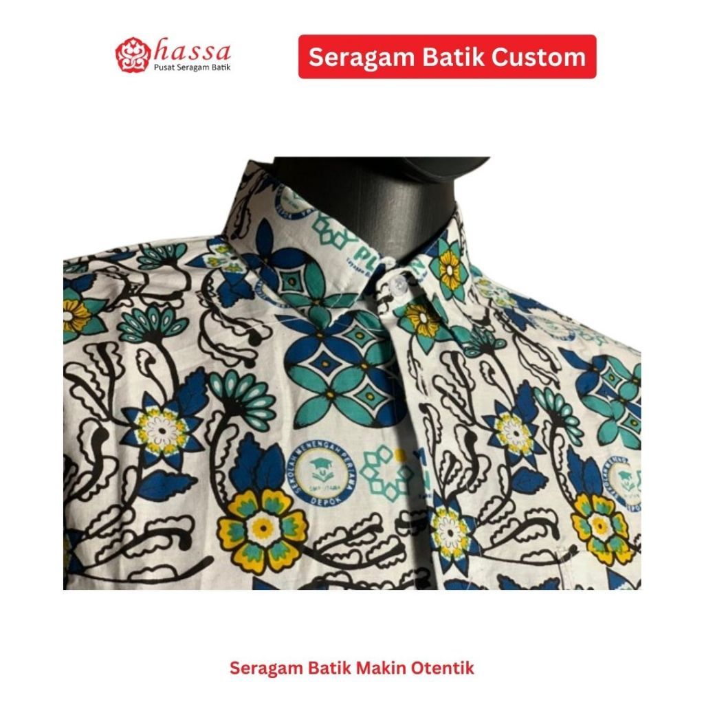 Jual Hassa Batik - Seragam Batik Custom Printing Berlogo untuk Sekolah ...