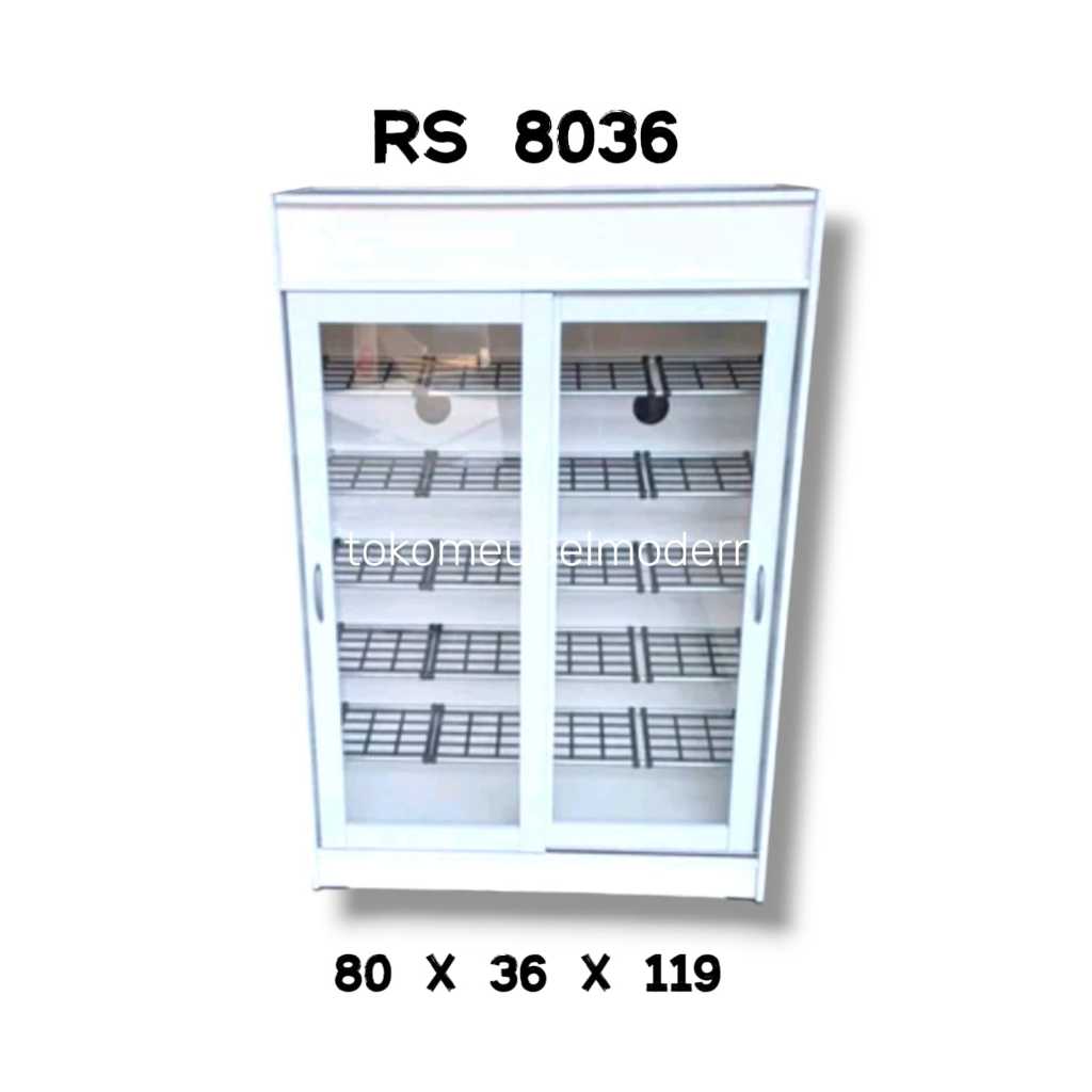 Jual RAK SEPATU RS 8036 JASMINE PINTU KACA SLEDING | Shopee Indonesia