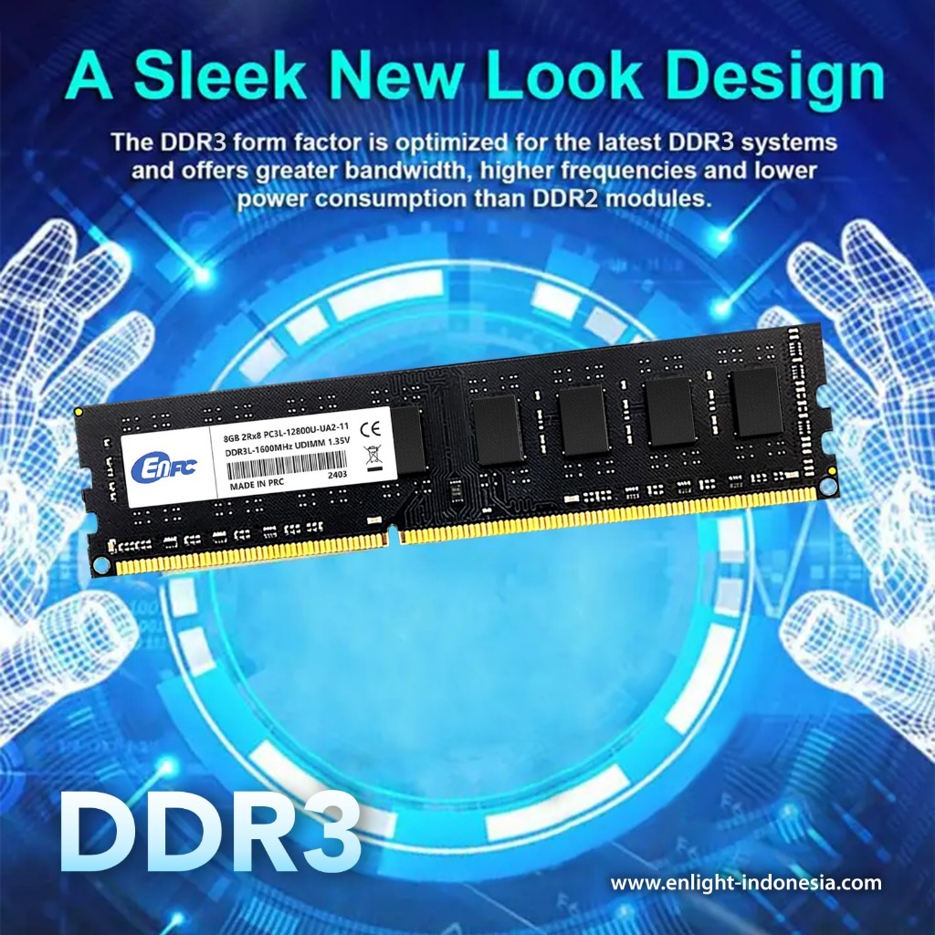 Jual RAM LONGDIM enpc ENLIGHT DDR3 8GB 12800 | Shopee Indonesia