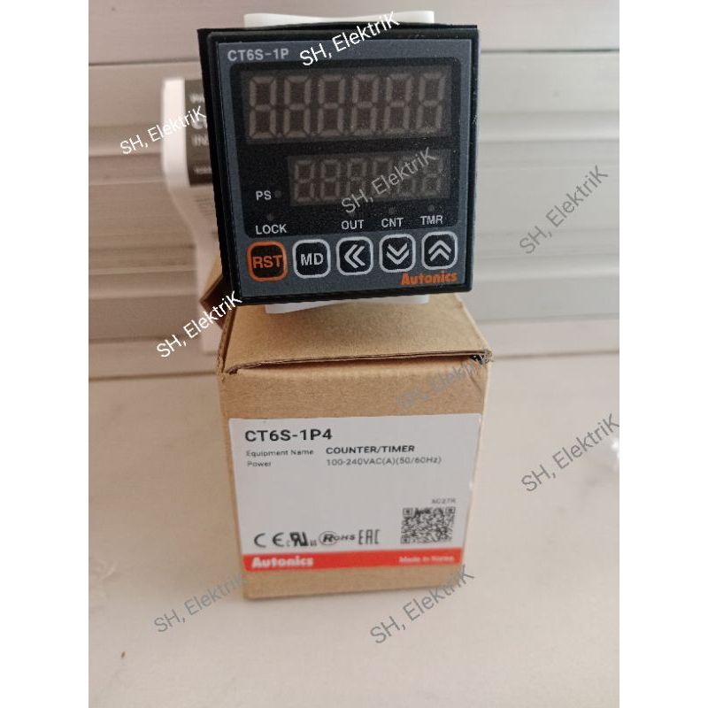 Jual AUTONICS CT6S-1P4 COUNTER TIMER 1/16DIN, 6 DIGIT, LED, 1PRESET | Shopee Indonesia