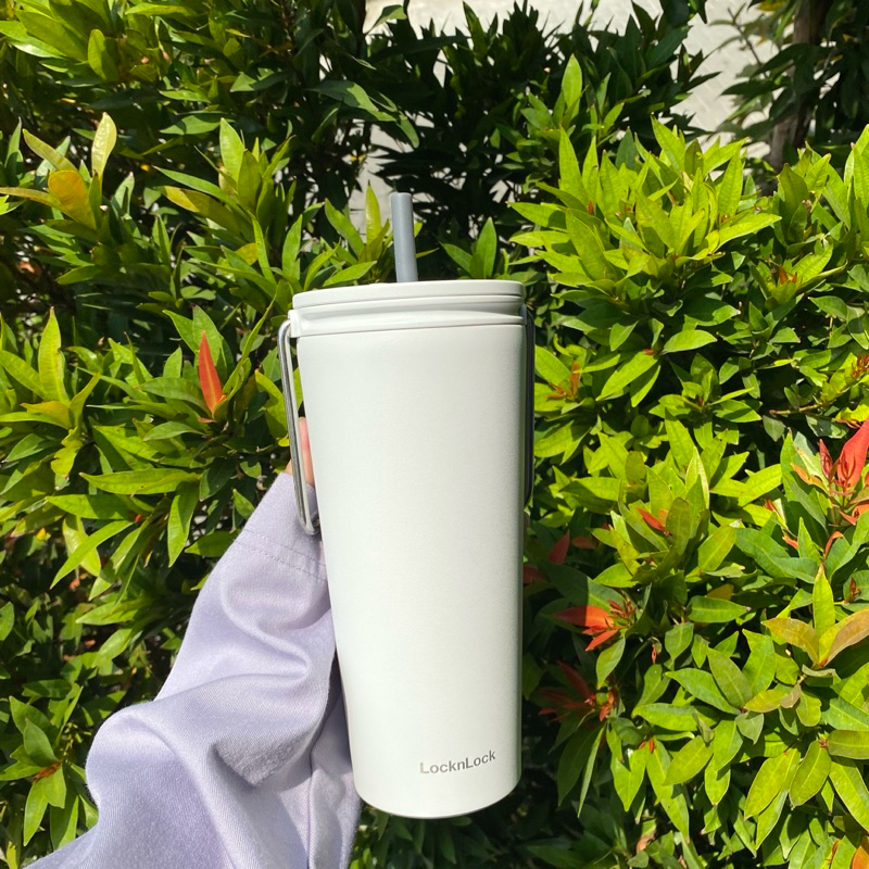Jual [Diskon 10% Shopee Video] LocknLock Bucket Tumbler Straw 540ml ...